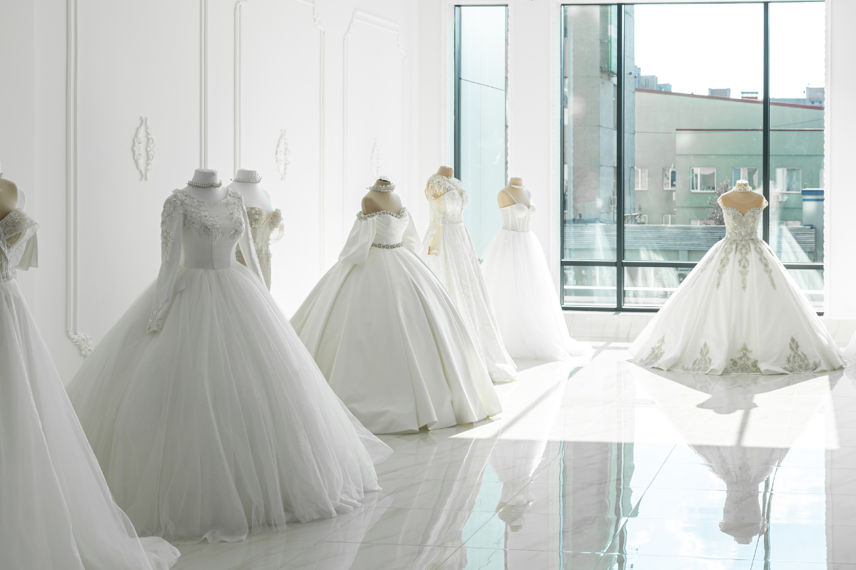 Mannequin styling for bridal displays | Proportion London